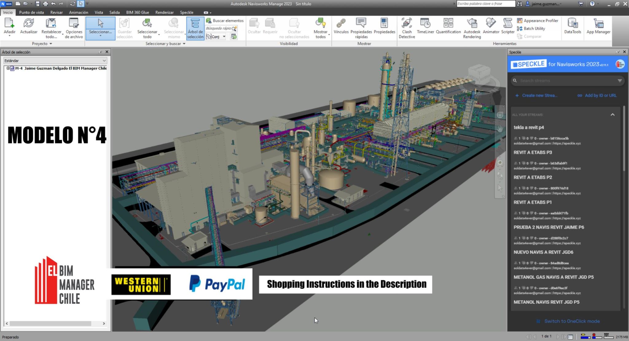 Modelo 4 Navisworks NWD | PayPal