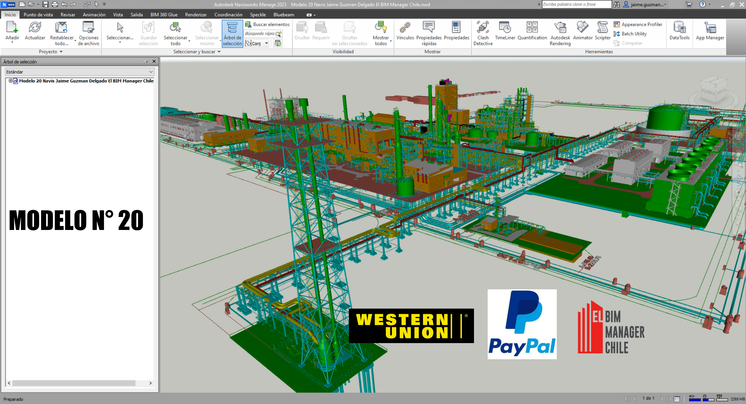 Modelo 20 Navisworks NWD | PayPal