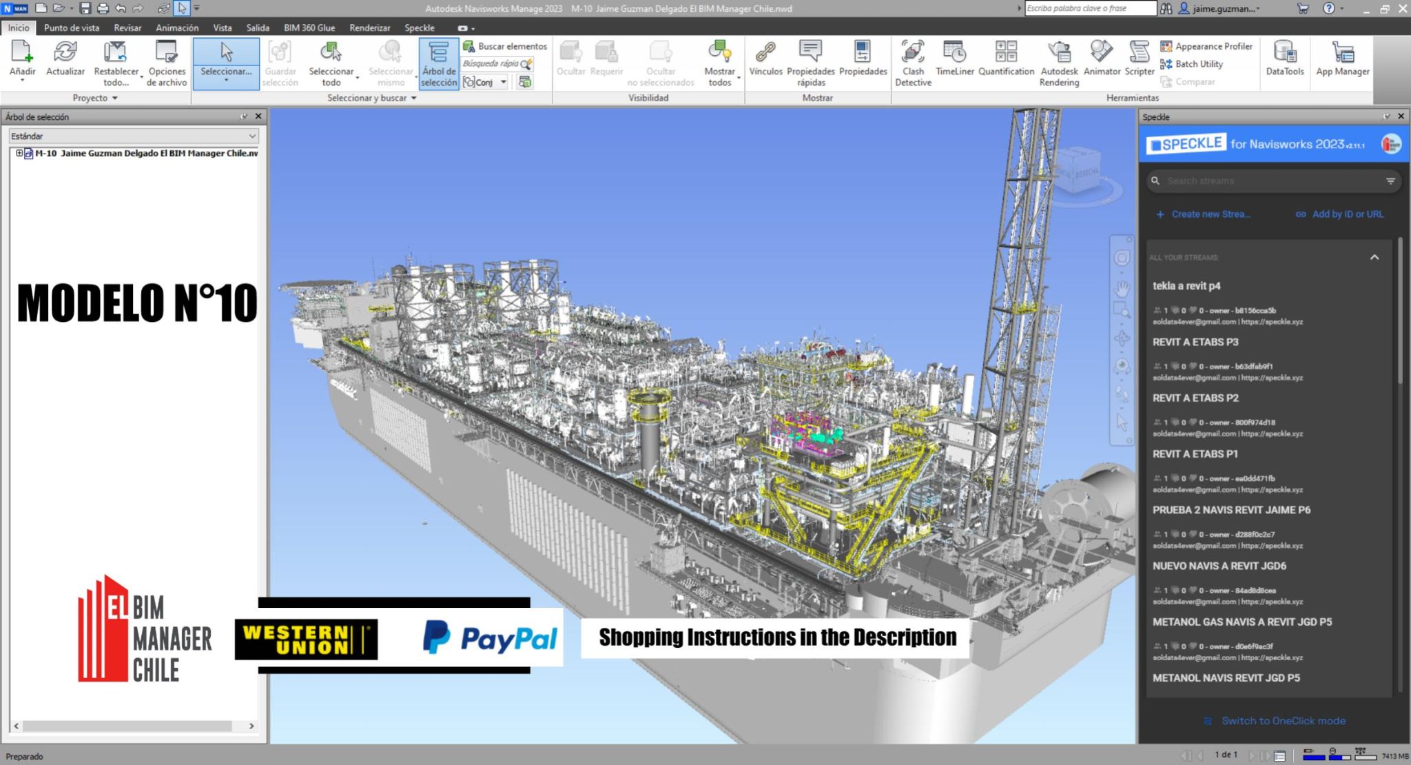 Modelo 10 Navisworks NWD | PayPal