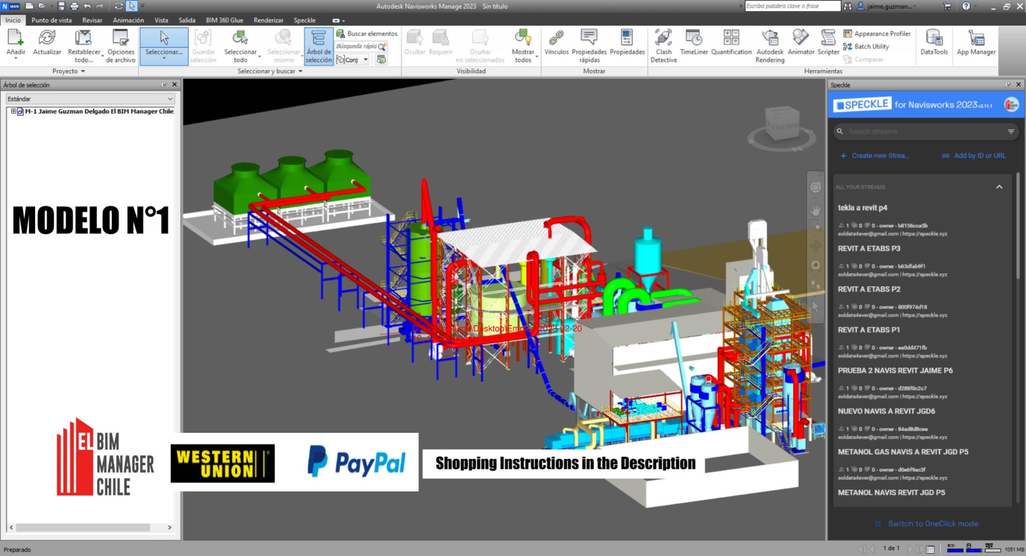 Modelo 1 Navisworks NWD | PayPal