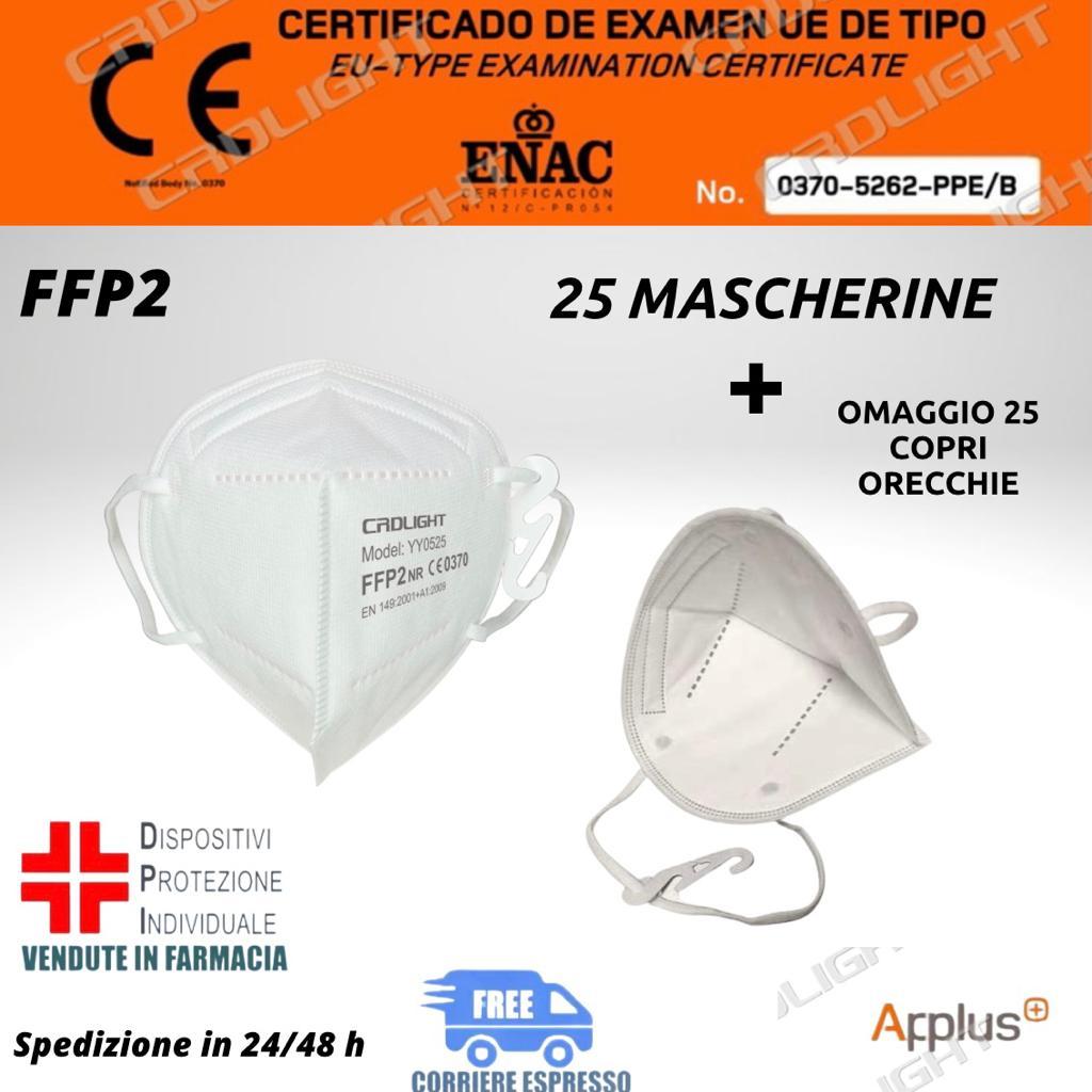 Mascherina FFP 2 Colore Bianco - 25 pz | PayPal