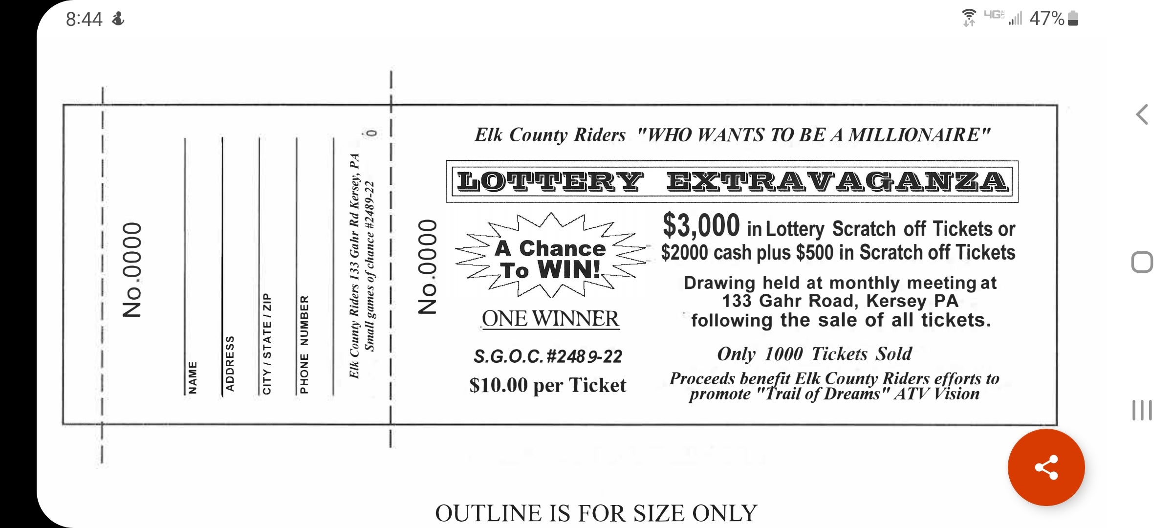 Tickets PayPal